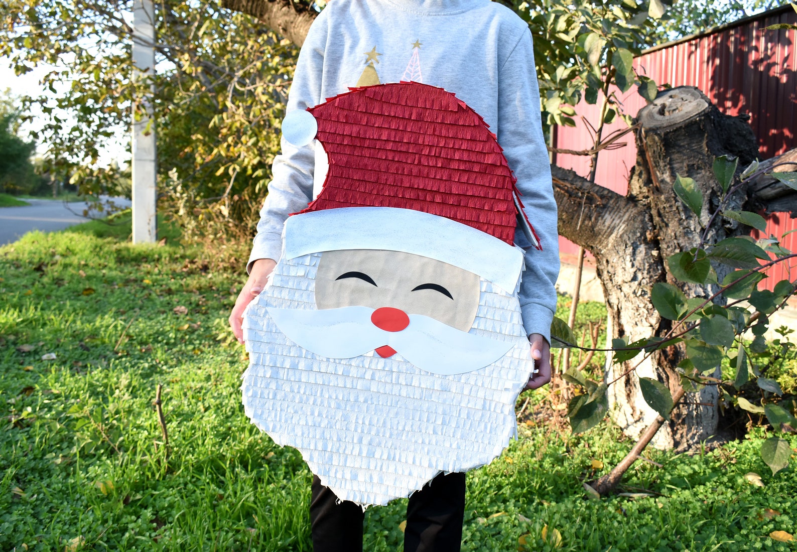 Ready to Ship Santa Claus Pinata Xmas Decor Santa head | Etsy