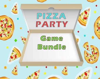 Pizza Party Bingo Game Printable Instant Download Pizza - Etsy