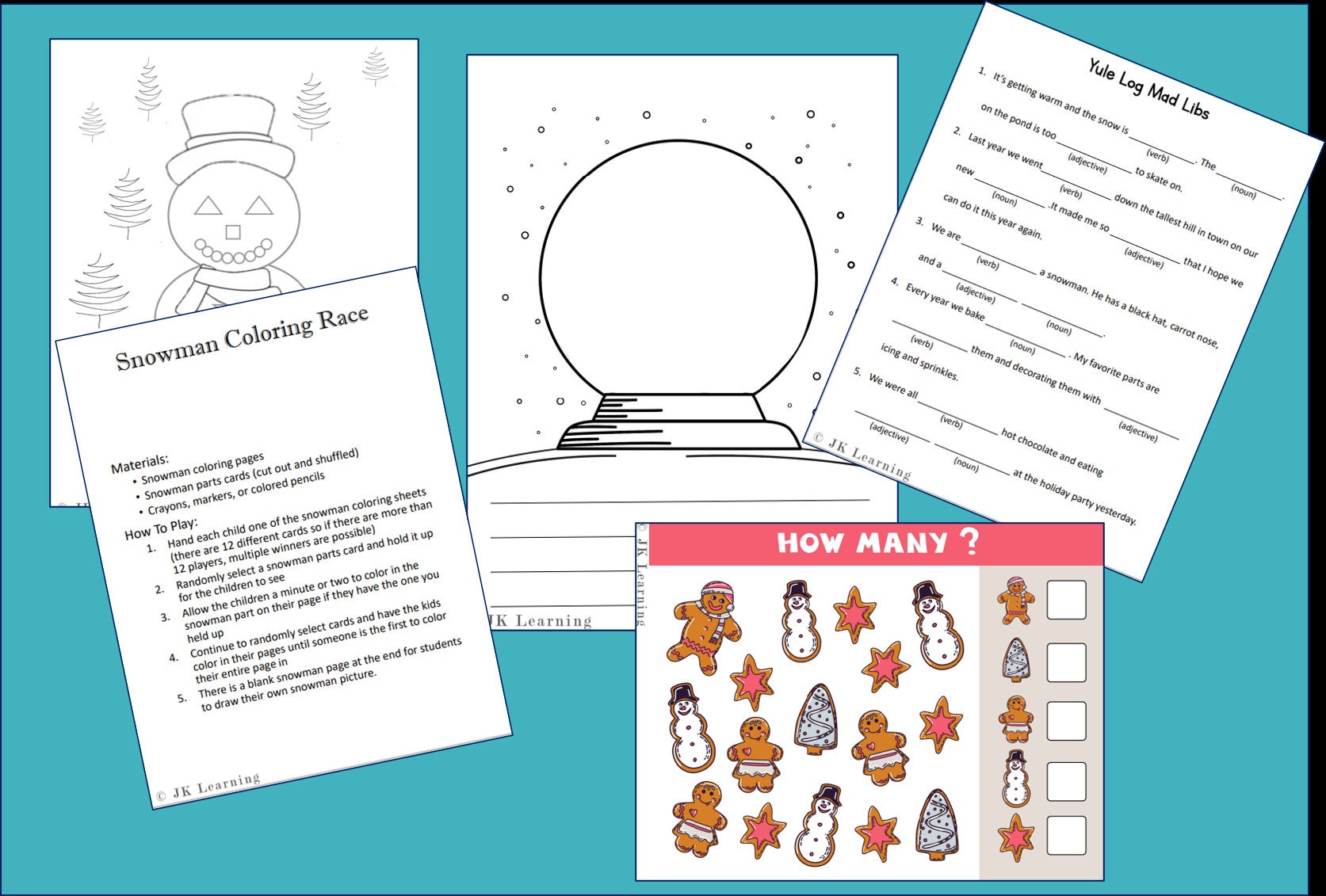 Winter Activity Pack - Etsy