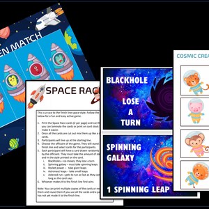 Out of This World: Space Themed Games - Etsy