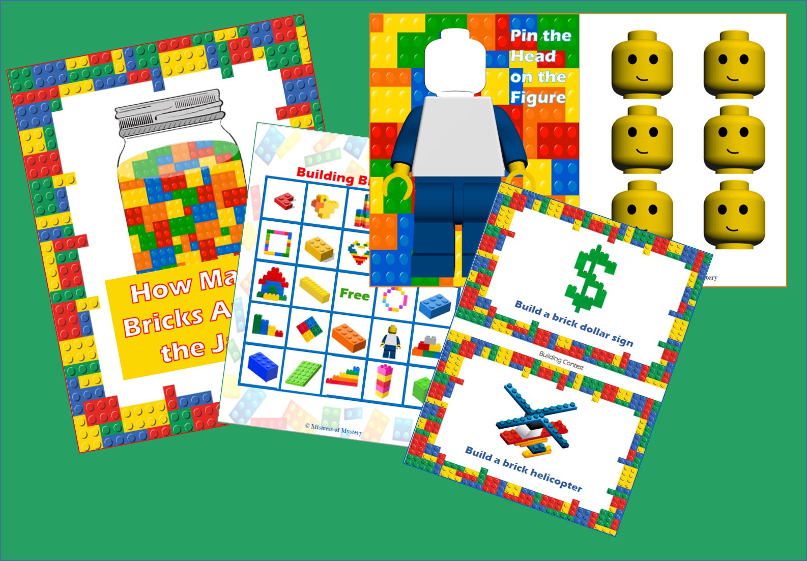 Brick Building Party Bundle - Etsy