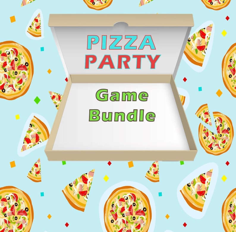 Pizza Party Game Bundle - Etsy