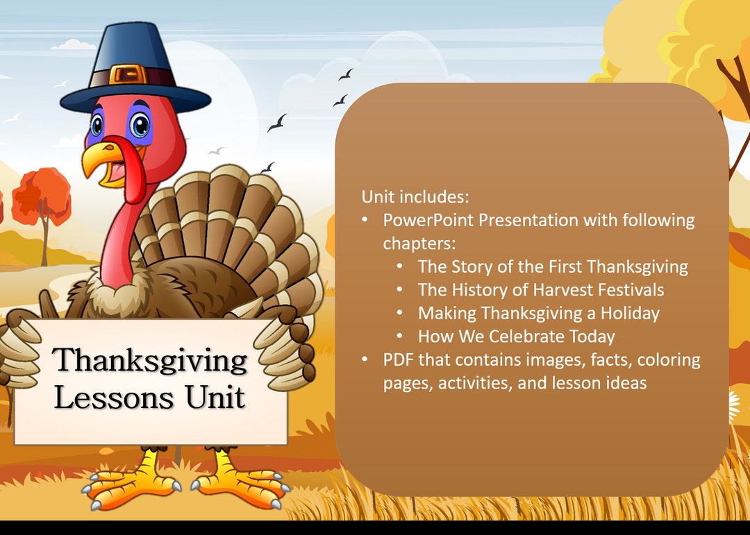 Thanksgiving History Lesson Unit - Etsy
