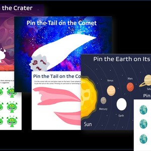 Out of This World: Space Themed Games - Etsy