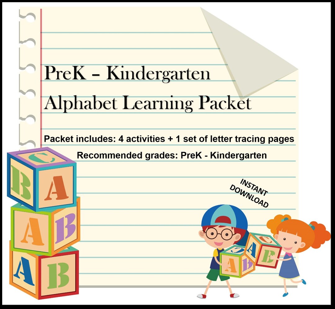 Alphabet Learning Packet - Etsy