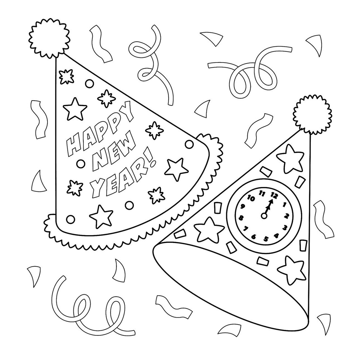 Winter Holiday Coloring Sheets - Etsy
