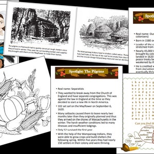 Thanksgiving History Lesson Unit - Etsy