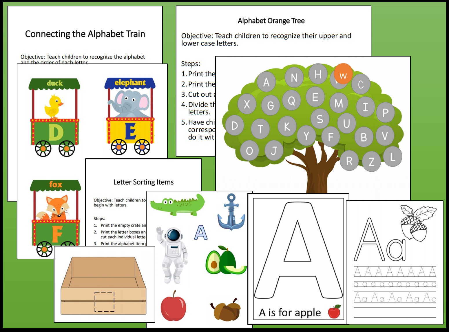 Alphabet Learning Packet - Etsy