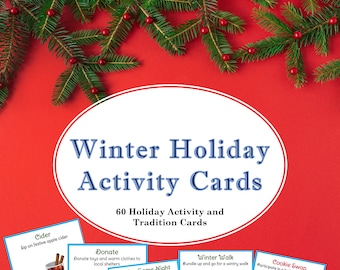 Elf Advent Activity Cards, Printable Christmas Advent Cards, Christmas ...