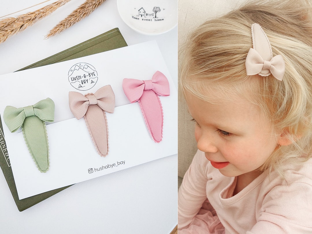 Girls Snap Clips, Baby Hair Clips, Bow Snap Clips, Baby Fringe Clips ...