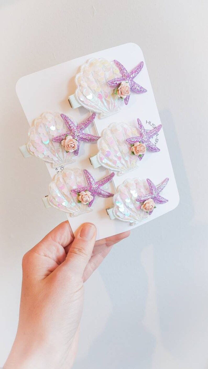 Mermaid Hair Clip Mermaid Shell Hair Clip Mermaid Party Hair - Etsy