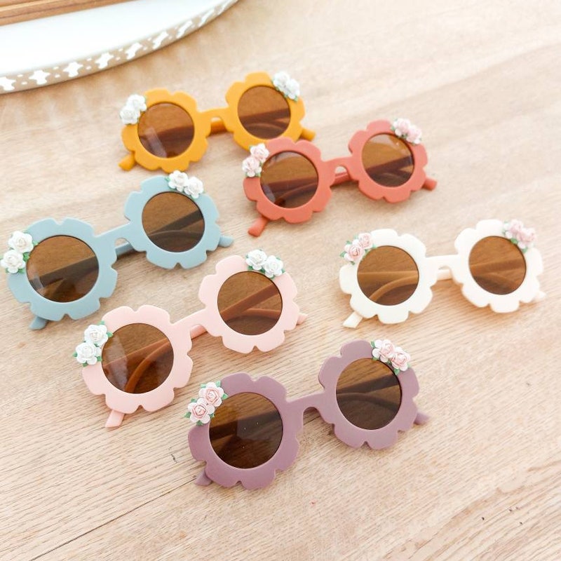 Flower Sunglasses - Etsy