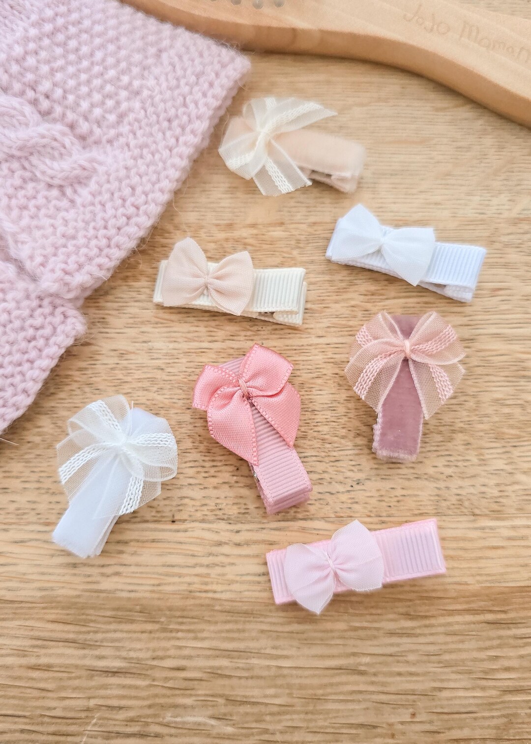 Baby Hair Clips, Mini Baby Bows, Fully Lined Clips, Baby Fringe Clips ...