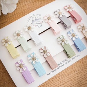 Baby Hair Clips, Fully Lined Clips, Baby Fringe Clips, First Hair Clips ...