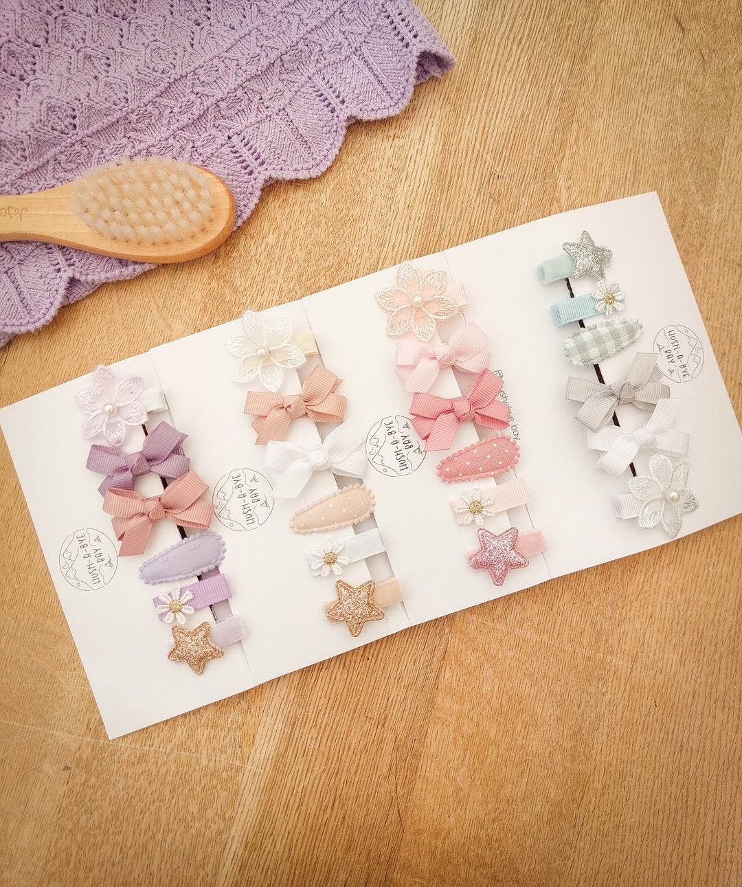 Baby First Hair Clips, Baby Hair Clips, Fully Lined Clips, Baby Fringe ...