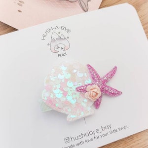 Mermaid Hair Clip, Mermaid Shell Hair Clip, Mermaid Party Hair Clip ...