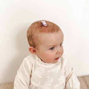 Baby Hair Clips, Fully Lined Clips, Baby Fringe Clips, First Hair Clips ...