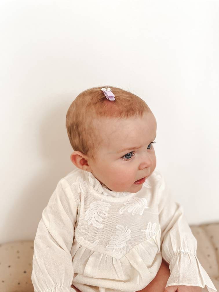 Baby Hair Clips Fully Lined Clips Baby Fringe Clips First - Etsy UK
