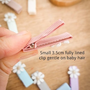 Baby Hair Clips, Fully Lined Clips, Baby Fringe Clips, First Hair Clips ...