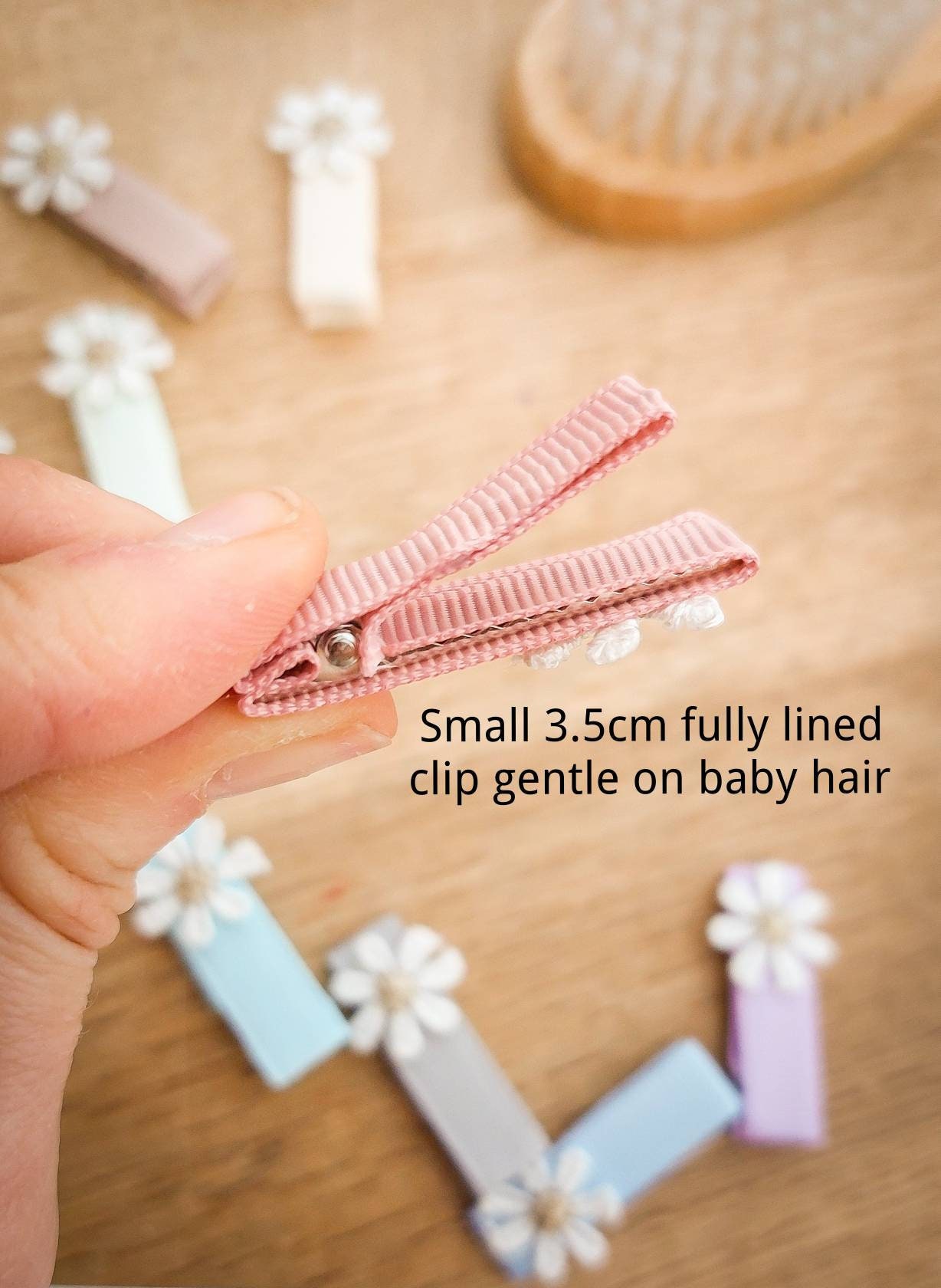 Baby Hair Clips Fully Lined Clips Baby Fringe Clips First - Etsy UK