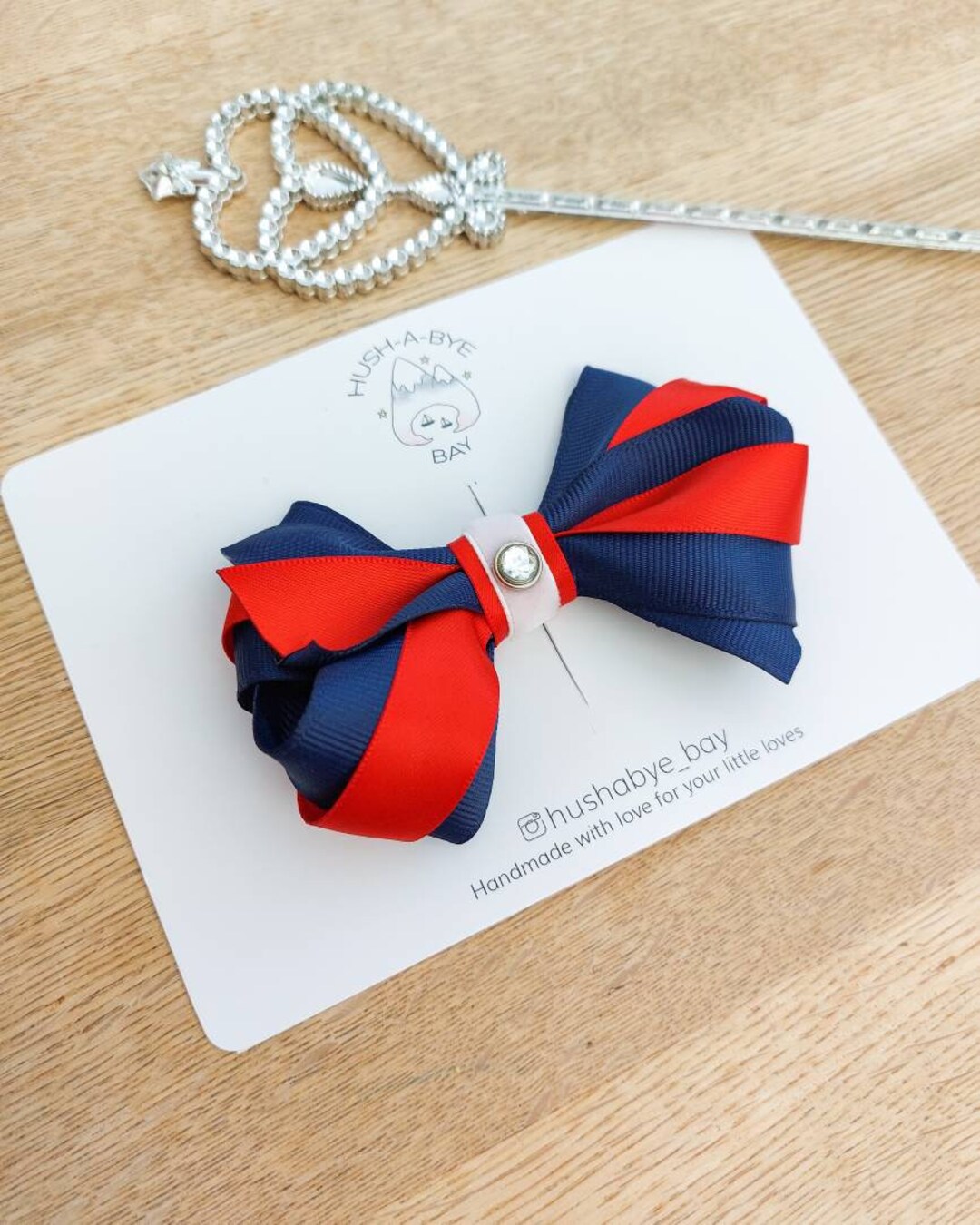 Coronation Bow, Kings Coronation Hair Bow, England Bow, Royal Bow ...