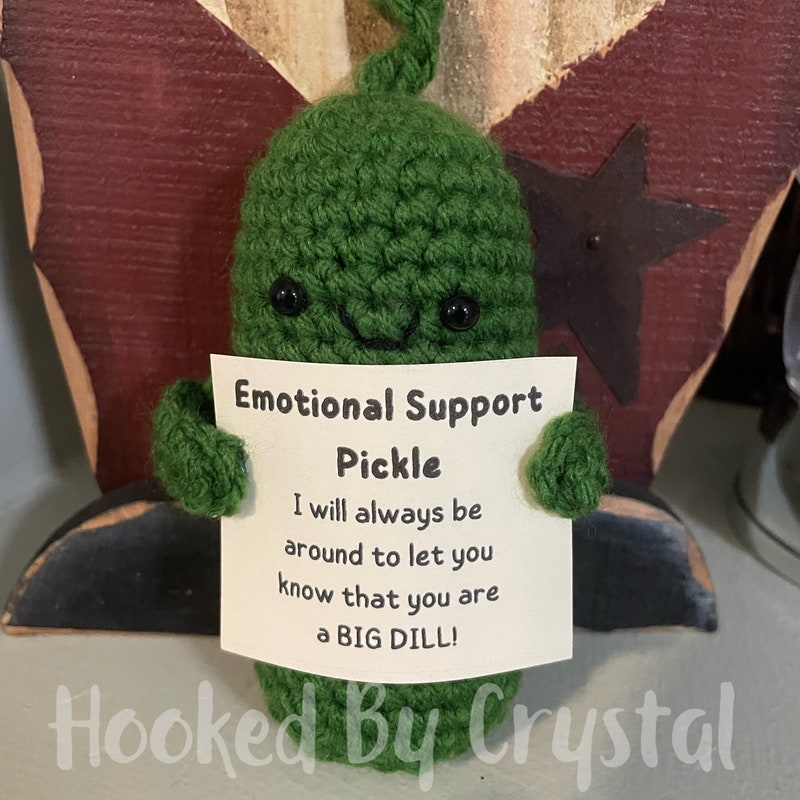 Emotional Support Pickle - Etsy