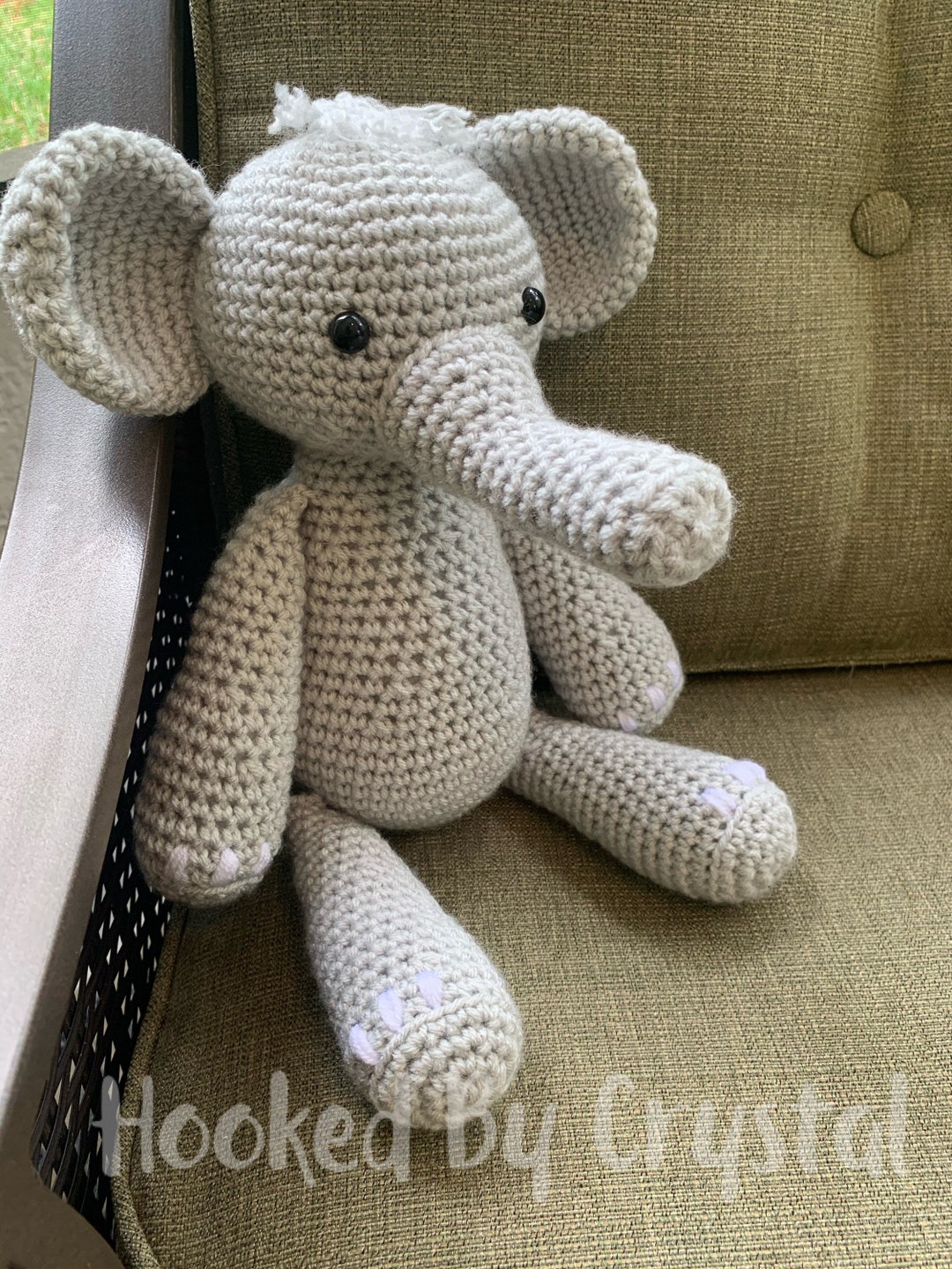Elephant - Crochet Elephant - Handmade Elephant - Yarn Elephant - Soft ...