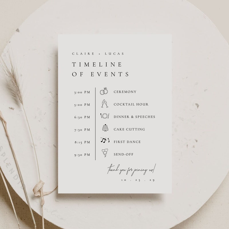 Itinerary Cards - Etsy