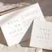 Gold Wedding Note on Gifts Template, Gifts QR Code Enclosure Card ...
