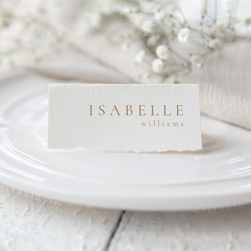 Gold Place Card - Etsy