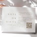 Gold Wedding Note on Gifts Template, Gifts QR Code Enclosure Card ...