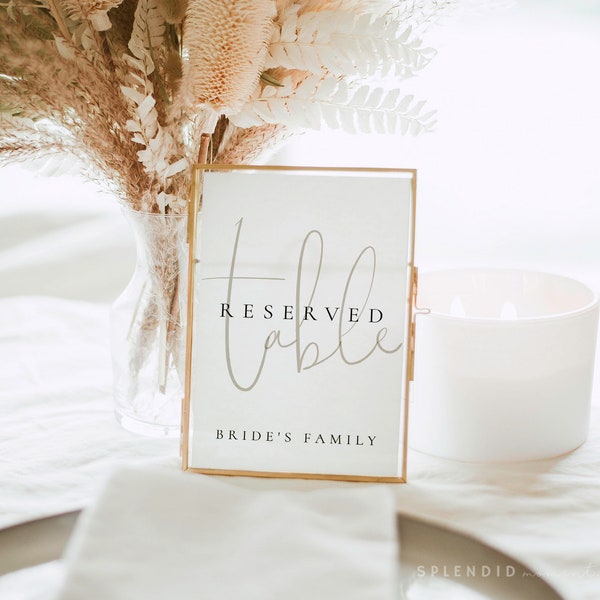 Reserved Table Sign - Etsy