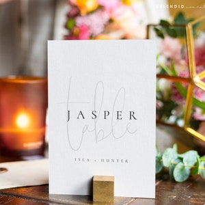 Modern Table Names Template, Wedding Table Numbers, Wedding Table Names ...