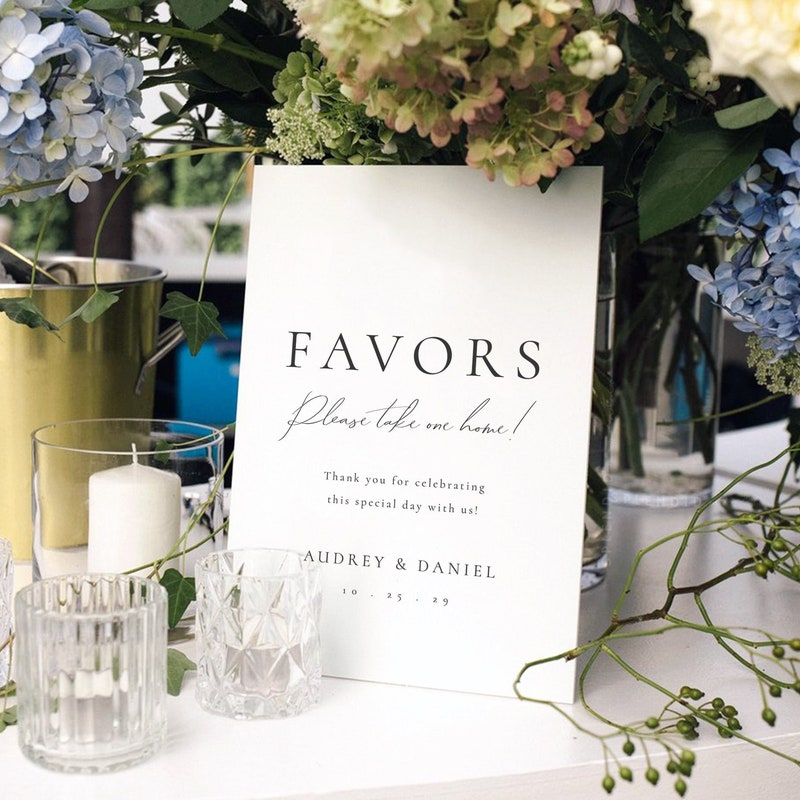 Wedding Favor Sign - Etsy