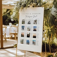Italy Travel-themed Table Top Decor & Seating Chart | Printable Wedding ...