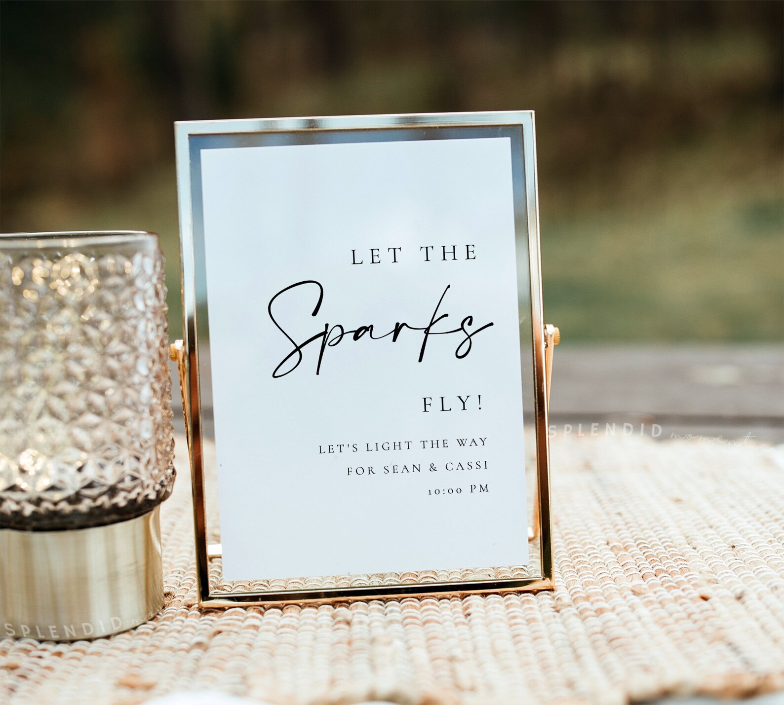 Modern Elegant Wedding Sparkler Send off Sign Template Let - Etsy