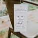 Minimal Reserved Chair Tag Template, Wedding Reserved Seat Tag Template ...