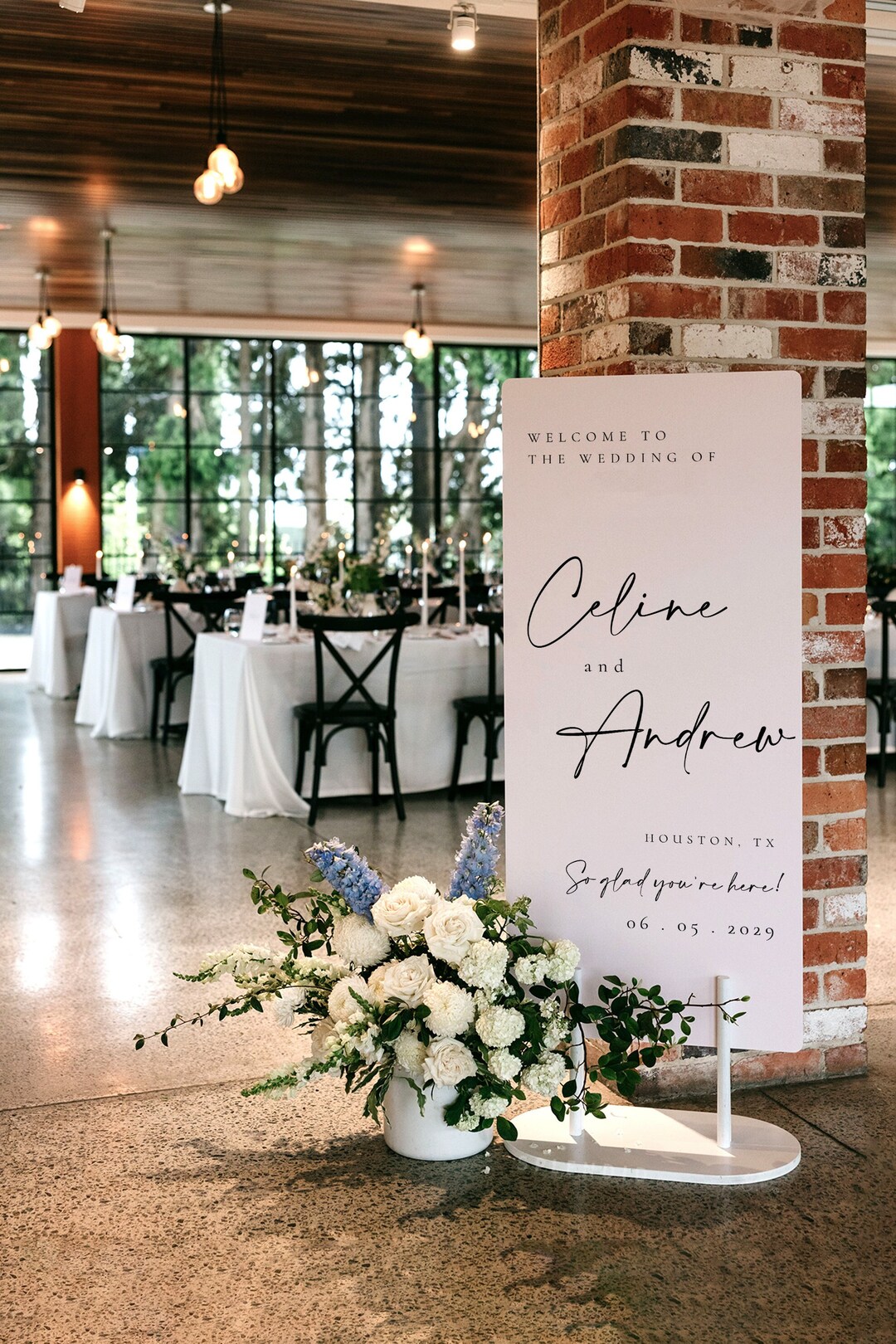 Modern Wedding Welcome Sign Template Large Wedding Ceremony - Etsy