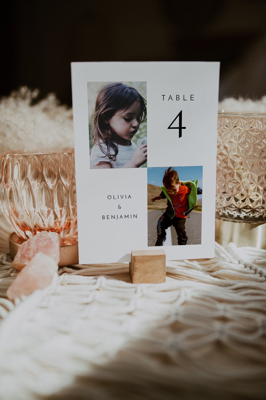 Unique Table Numbers Template, Wedding Photo Table Numbers Sign, Table ...