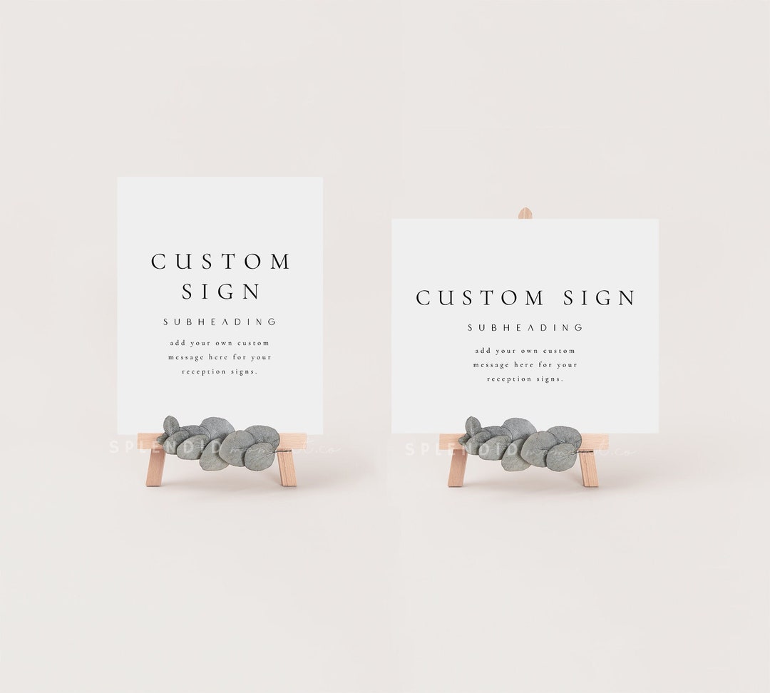 Custom Wedding Sign Template, Create Your Own Sign, DIY Event Sign ...