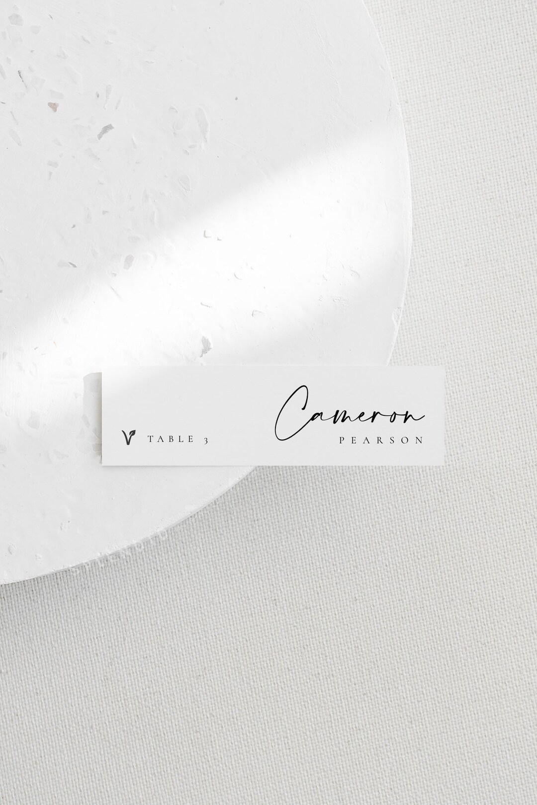 Wedding Place Cards Template With Table Numbers and Meal Choice, Small ...