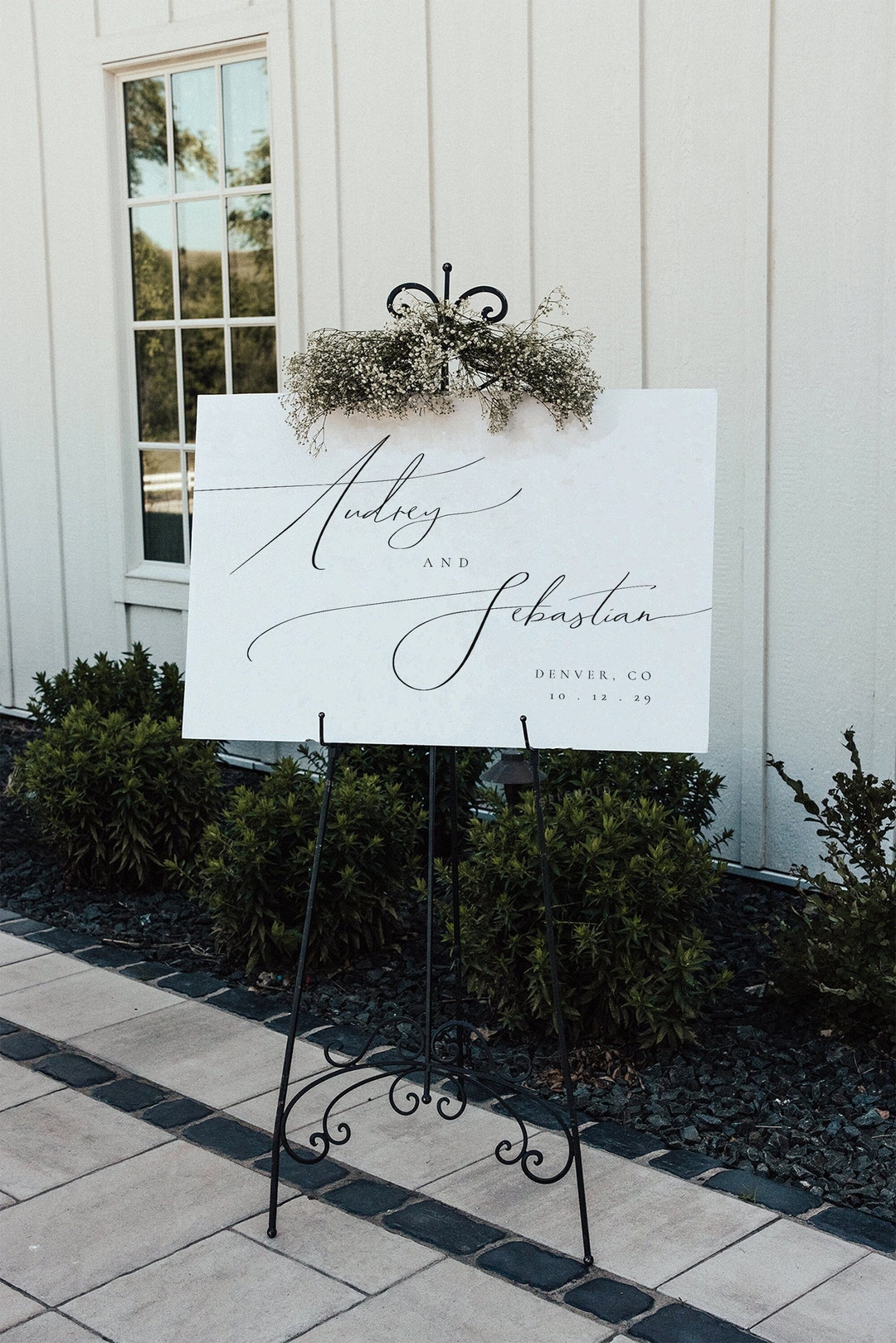 Elegant Landscape Welcome Sign Template, Horizontal Welcome Sign ...
