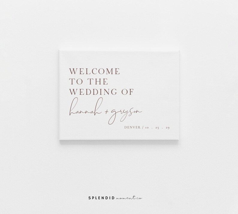 Editable Wedding Welcome Sign Template (digital Download) - Hannah - Etsy