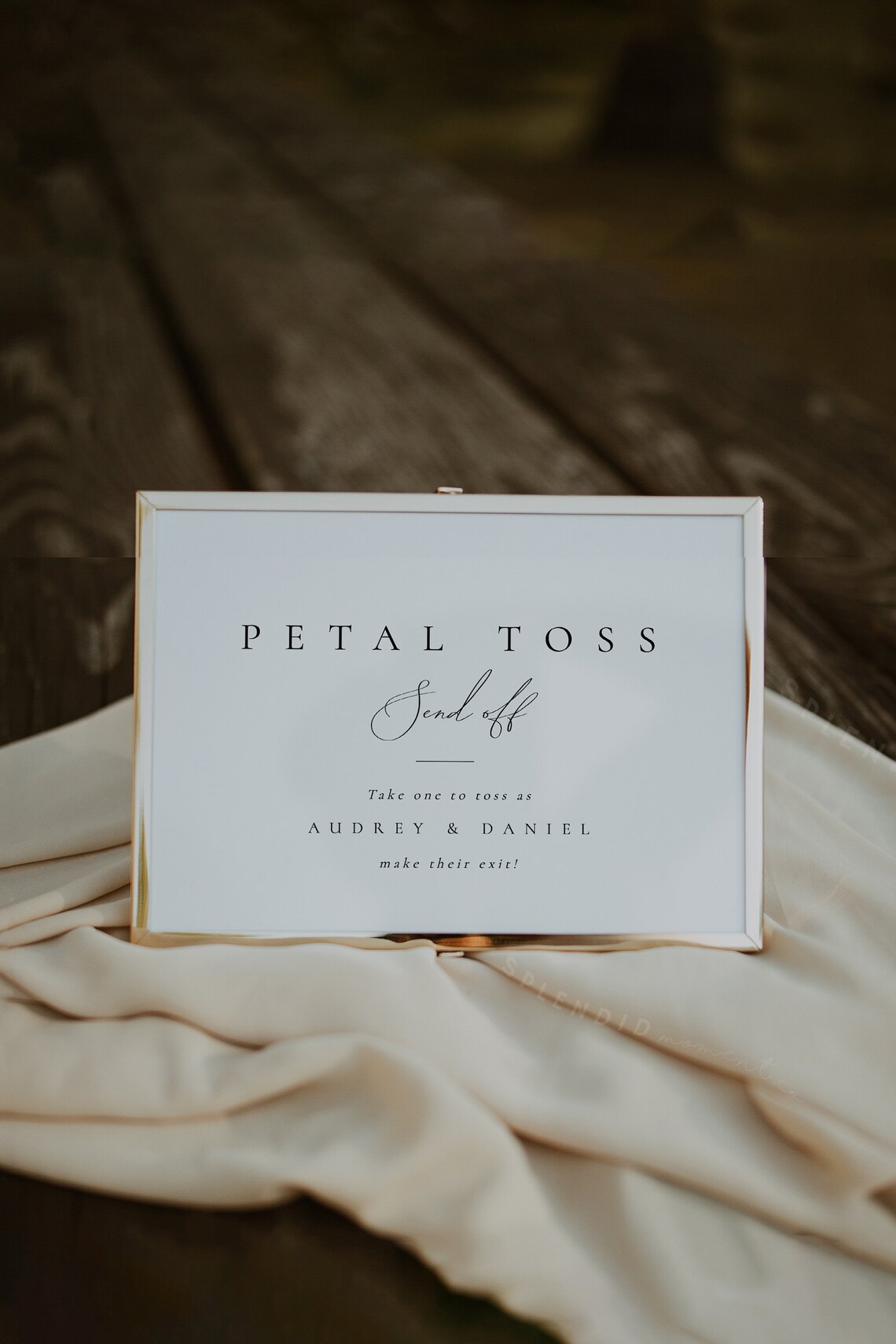 Wedding Petal Toss Sign Template: Flower Confetti Send off (digital ...