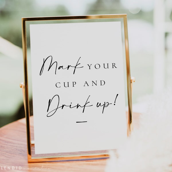 Mark Your Cup and Drink Up - Etsy