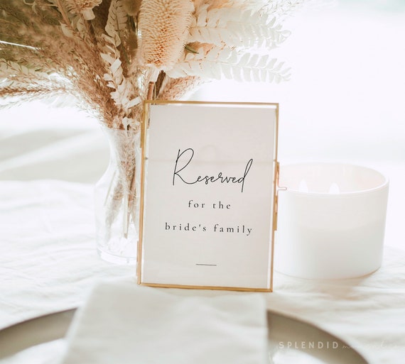 Reserved table signs for wedding 60 photos - Astyledwedding.com