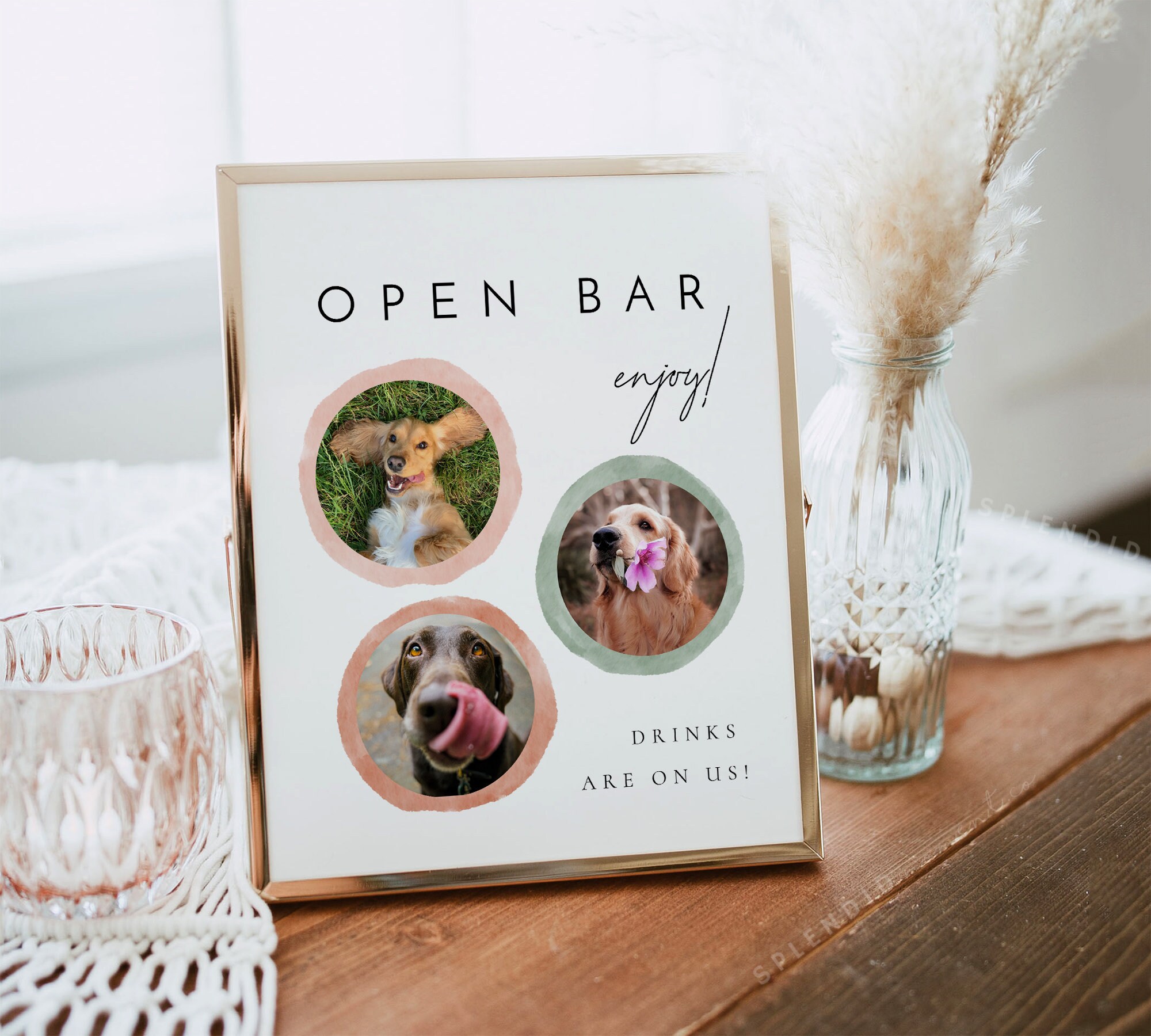 Open Bar Sign Template Pets Bar Sign Pet Sign Open Bar - Etsy