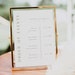 Gold Wedding Timeline Sign Template, Minimal Timeline Card, Order of ...