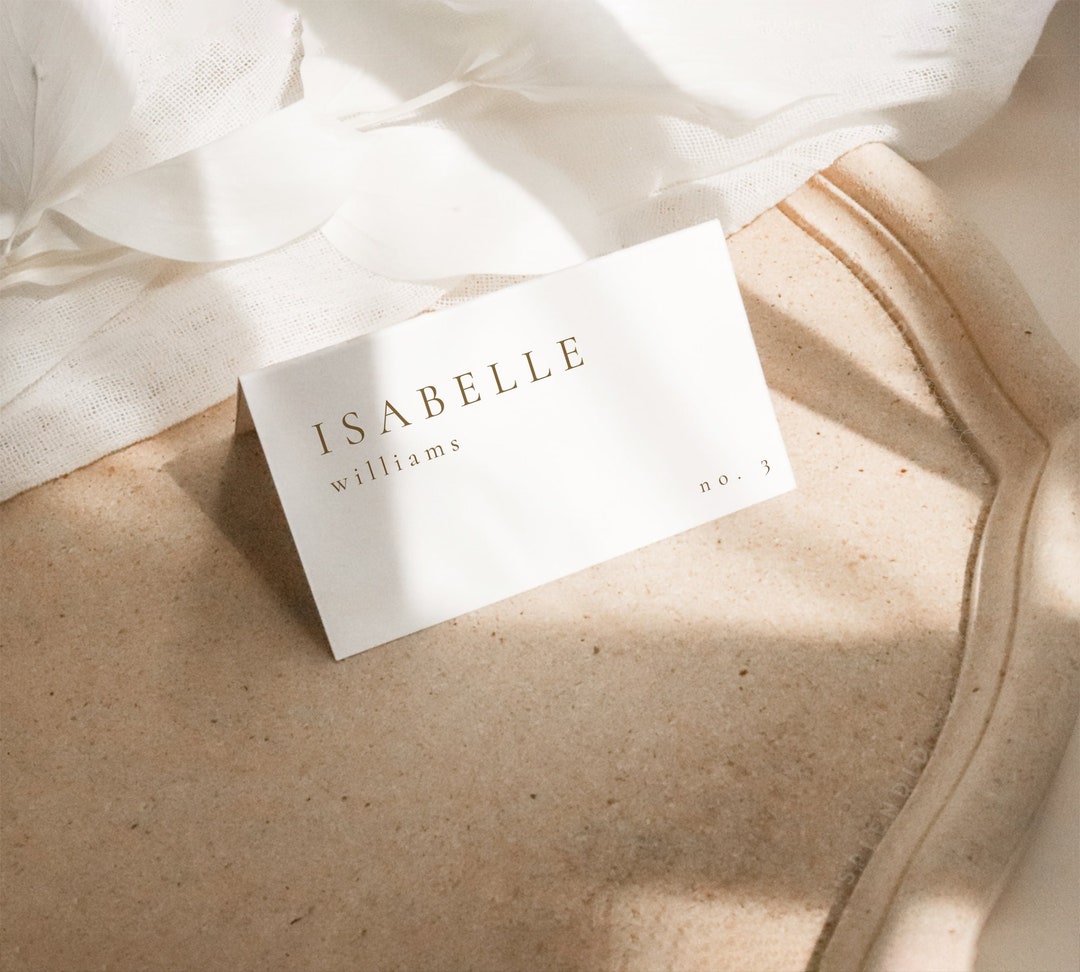 Tented Place Cards Template, Standing Place Cards, Wedding Name Cards ...