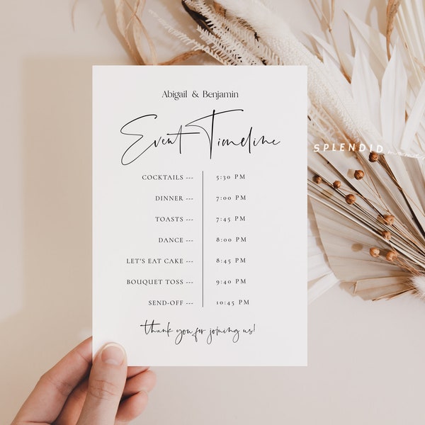Reception Card - Etsy